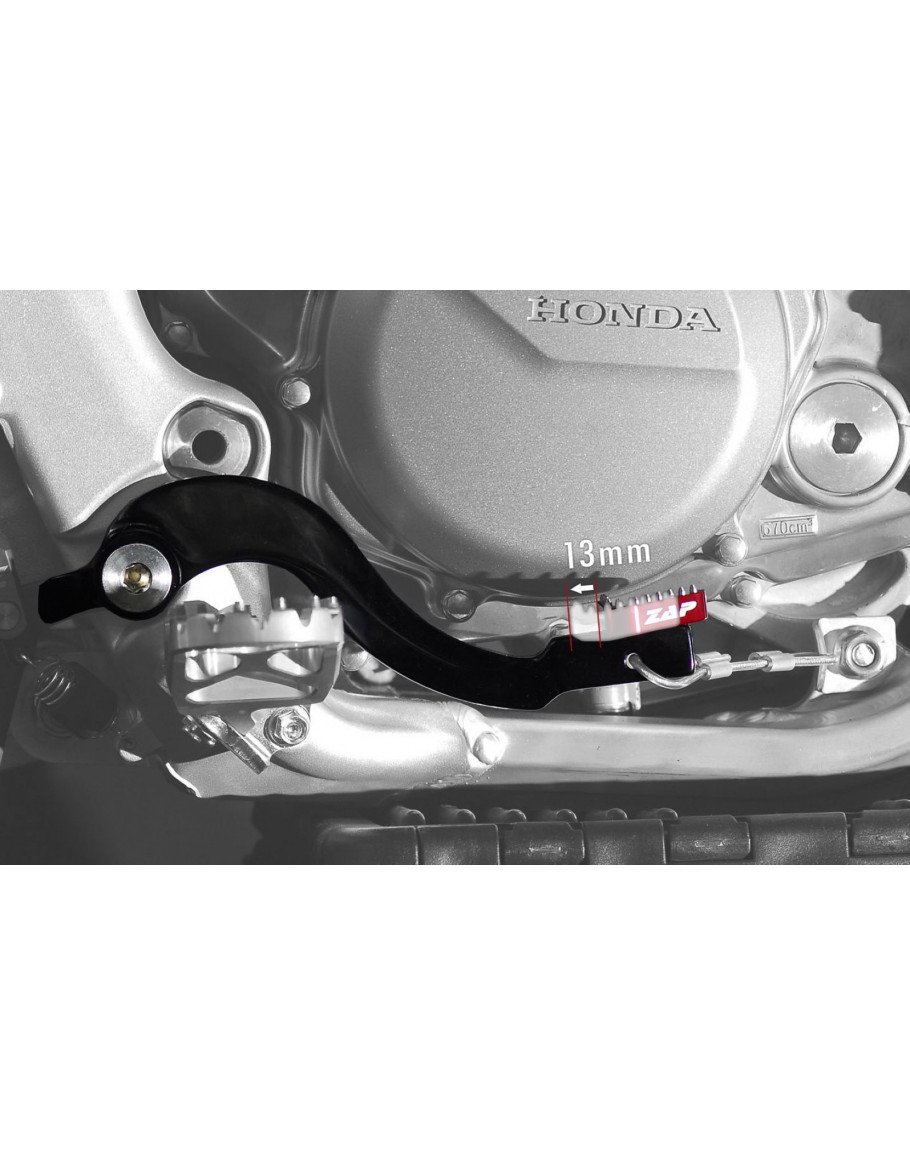 Brzdový pedál ZAP RMZ 250 2010-2025,RMZ 450 2008-2025 červený